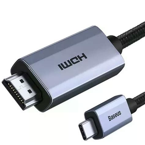 کابل تبدیل تایپ سی به اچ دی ام آی 3 متری بیسوس Baseus Wkgq010201