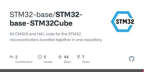 GitHub STM32 Base STM32 Base STM32Cube All CMSIS And HAL Code For The STM32 Microcontrollers