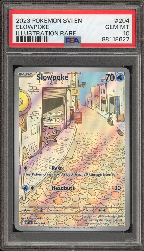 Slowpoke 2023 Scarlet And Violet 204198 Illustration Rare Price Guide