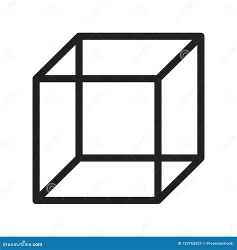 Cube Icon Vector Sign And Symbol Isolated On White Background C Stock Vector Illustration Of