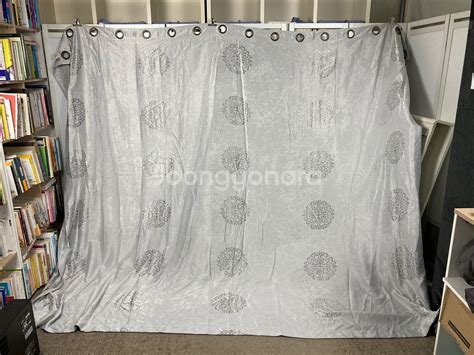 고급스러운 그레이 커튼 1장 280x236cm 커튼카페트 중고나라
