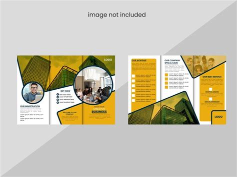 Premium Vector New Company Professional Bi Fold Brochure Design