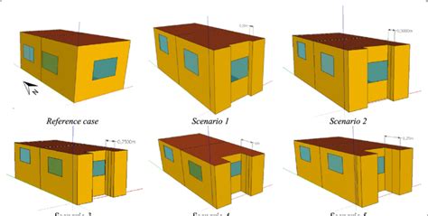 3d Model In Trnsyssketchup Interface For Different U Shape Depths In Download Scientific