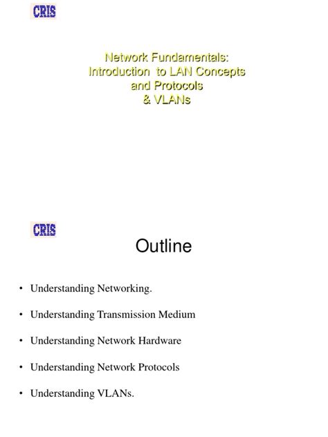 Network Fundamentals Introduction To Lan Concepts And Protocols