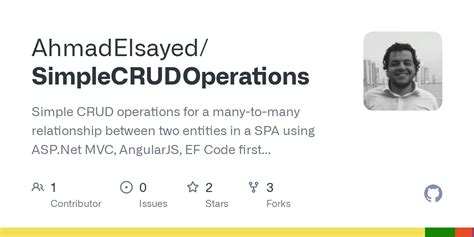 GitHub AhmadElsayed SimpleCRUDOperations Simple CRUD Operations For A Many To Many