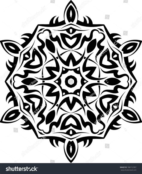 Tribal Tattoo Design Vector Art Stock Vector Royalty Free 788712397