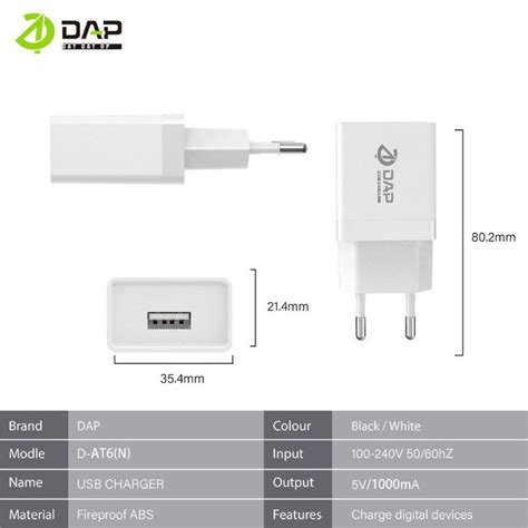 Jual DAP D AT6 Charger Adaptor 5V 1A Shopee Indonesia