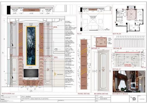 Double Height Wall Detail In Living Area Design