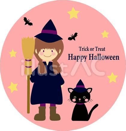 魔女黒猫 ハロウィンアイコンイラスト No 23196023無料イラストフリー素材ならイラストAC