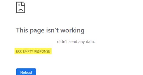 Windows Chrome This page isn t working ERR EMPTY RESPONSE m rcus 學習筆記