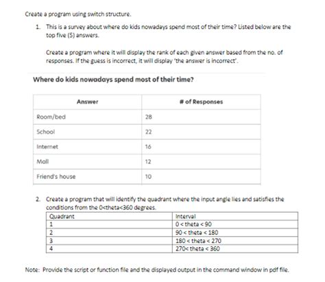 Solved Create A Program Using Switch Structure 1 This Is A