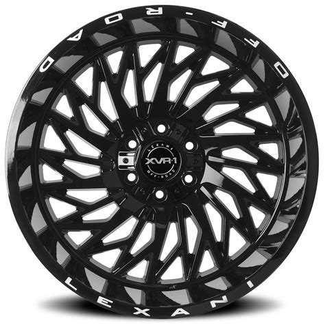 22 Lexani Off Road Xvr 1 Wheels Compass Gloss Black Rims Lof003 2