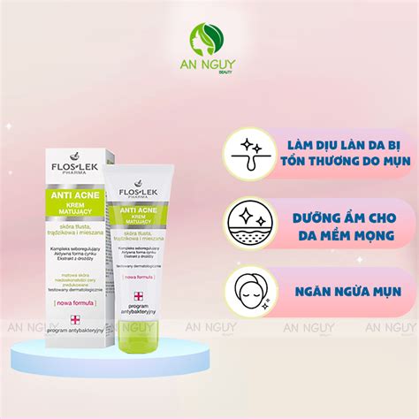 Kem Dưỡng Floslek Anti Acne Mattifying Cream Kiểm Soát Dầu 40mlkem