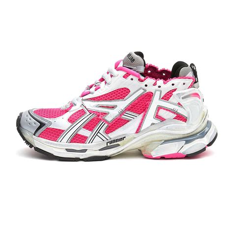 Balenciaga Runner Panelled Pink Sneakers