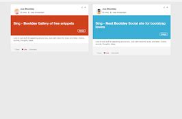 Bootstrap Html Snippet User Blog Post Widget