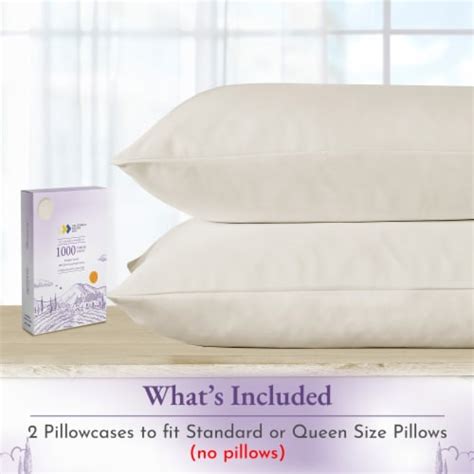 California Design Den Set Of 2 Luxury Pillowcases 1000 Thread Count
