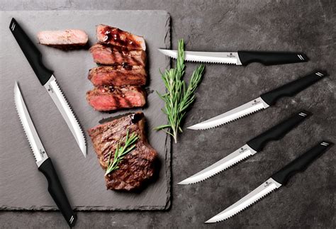 Piece Steak Knife Set Berlinger Haus BH Black Silver