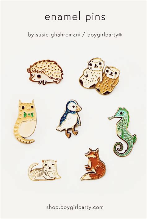 Kawaii Animal Enamel Pin Puffin Cute Pins Animal Pins Etsy