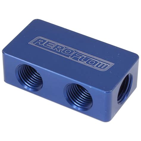 Compact Distribution Block2 In 4 Out All Ports 18 Npt Blue Finish