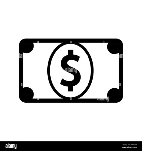 Dollar Bill Icon Currency Note Symbol Money Illustration Simple
