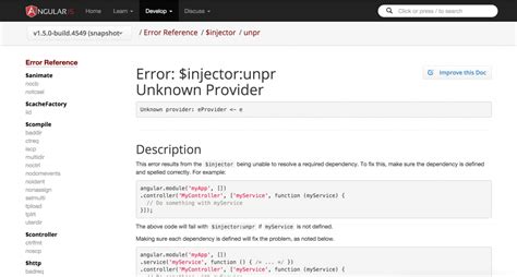 Debugging Unknown Provider In Minified Angularjs