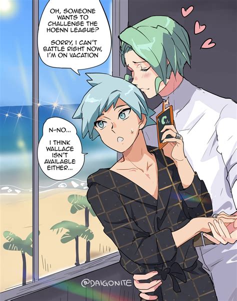 Steven Stone And Wallace Pokemon And More Drawn By Goro Orb Danbooru