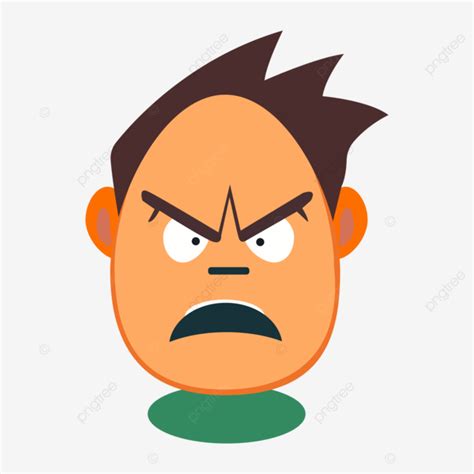 Cara De Hombre Enojado Vector PNG Hombre Enojado Cara De Hombre