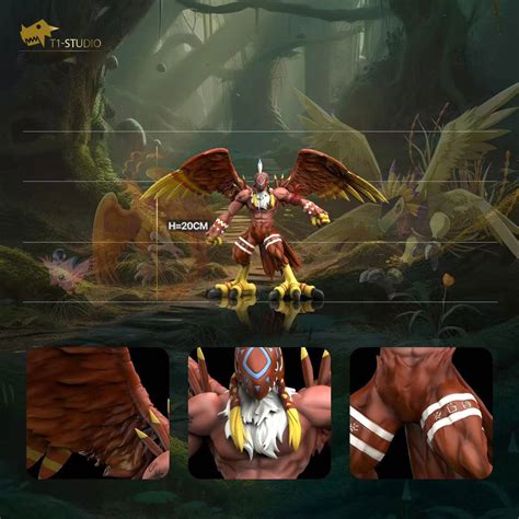 Medium Series Garudamon Digimon Resin Statue T Studio Figuretopia