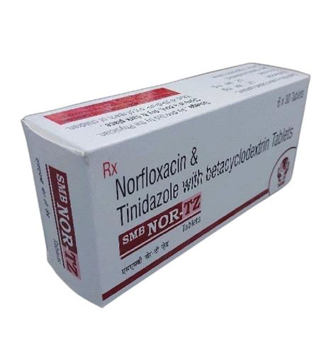 Smb Nor Tz Norfloxacin Tinidazole With Beta Cyclodextrin Tablets At