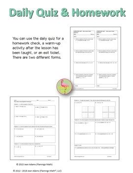 More About Linear Equations Algebra Unit By Jean Adams TpT