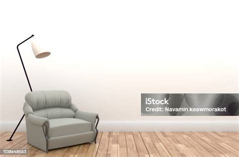 화이트 룸 인테리어 스칸디나비아 스타일소파 램프 베개 식물과 프레임 나무 바닥 및 흰색 벽 배경에 창문이 있는 현대적인 객실입니다 3d 렌더링 0명에 대한 스톡 사진 및