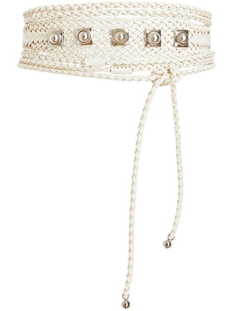 Etro Woven Leather Belt Editorialist