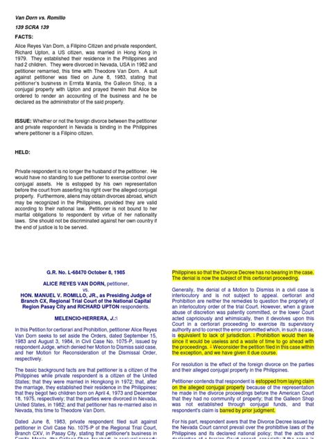 Disinheritance Case Pdf Divorce Marriage