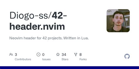 github diogo ss 42 header nvim neovim header for 42 projects