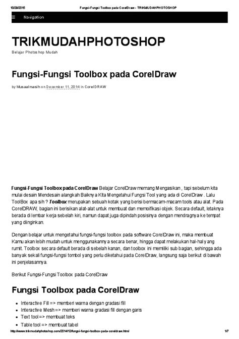 Belajar Corel Draw Mudah
