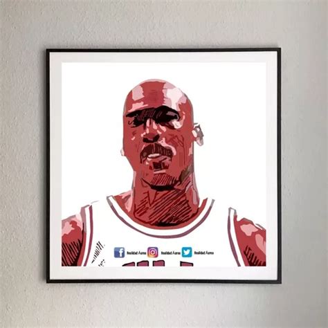 Michael Jordan Poster Con Marco Y Realidad Aumentada Envío gratis