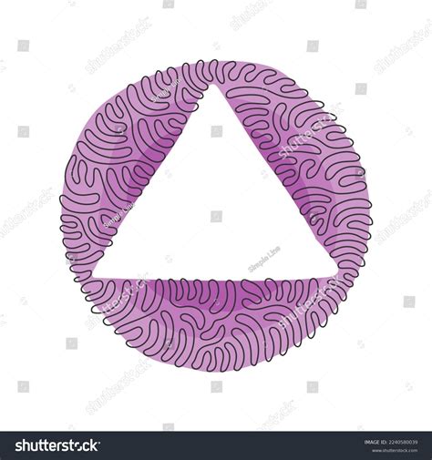 Single Continuous Line Drawing Triangle Icon Stock Vector Royalty Free 2240580039 Shutterstock