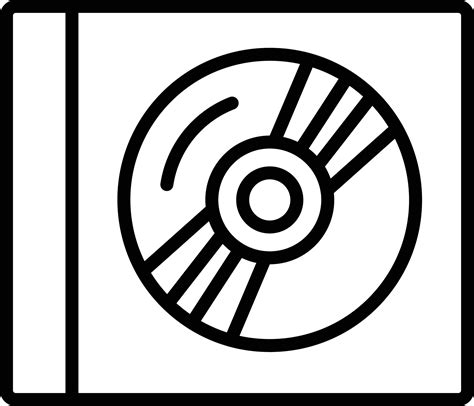 Compact Disc Line Icon Vector Art At Vecteezy