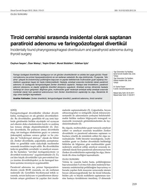 Pdf Incidentally Found Pharyngoesophageal Diverticulum And