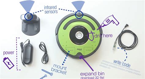 Hackable Roomba Integrates Raspberry Pi