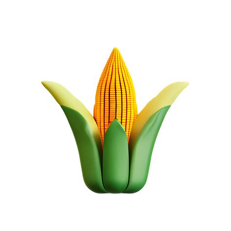 Corn 3d Rendering Icon Illustration 28601005 Png