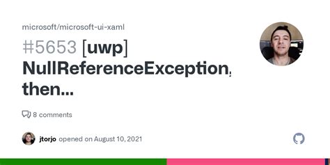Uwp Nullreferenceexception Then Xamlparseexception Cannot Create