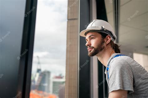 Premium Photo Construction Engineer Or Foreman Worker Checking