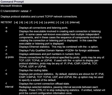 Command Line Network Tools Netstat