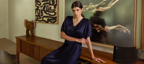 Blak Designer Satin Dresses Tops Skirts And Pants