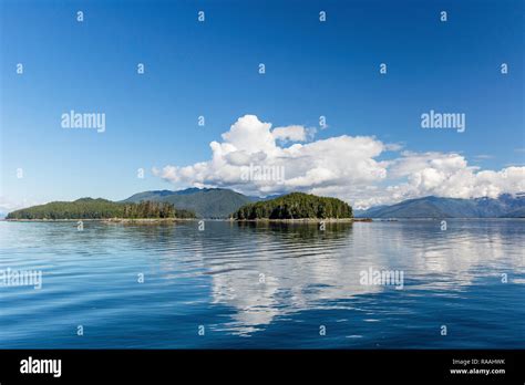 Reflected Clouds On A Calm Sea In Stephens Passage Southeast Alaska