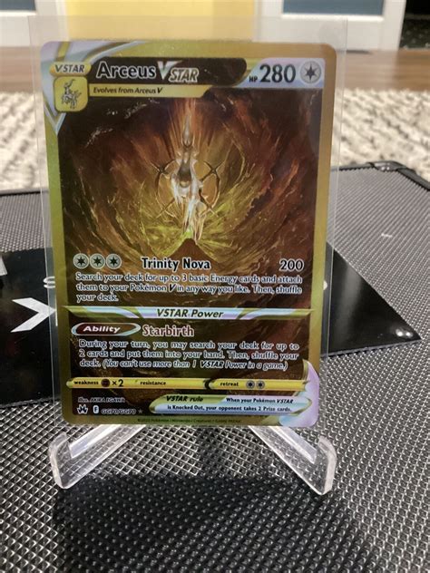 Arceus Vstar Gg70gg70 Gold Galarian Gallery Pokemon Crown Zenith Nm