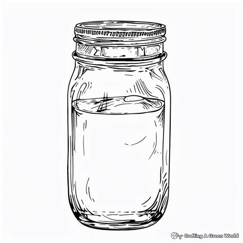 Mason Jar Coloring Pages Free And Printable