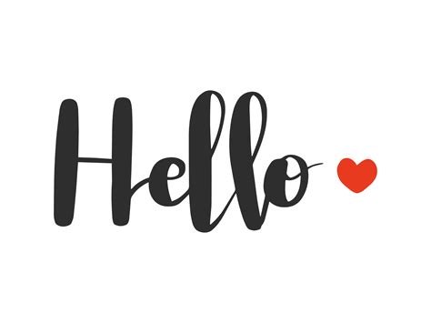 Cut File Hello Lettering with Love Gráfico por Musbila Creative Fabrica