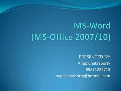 ms word introduction and tools pptx desktop publishing computer software and applications